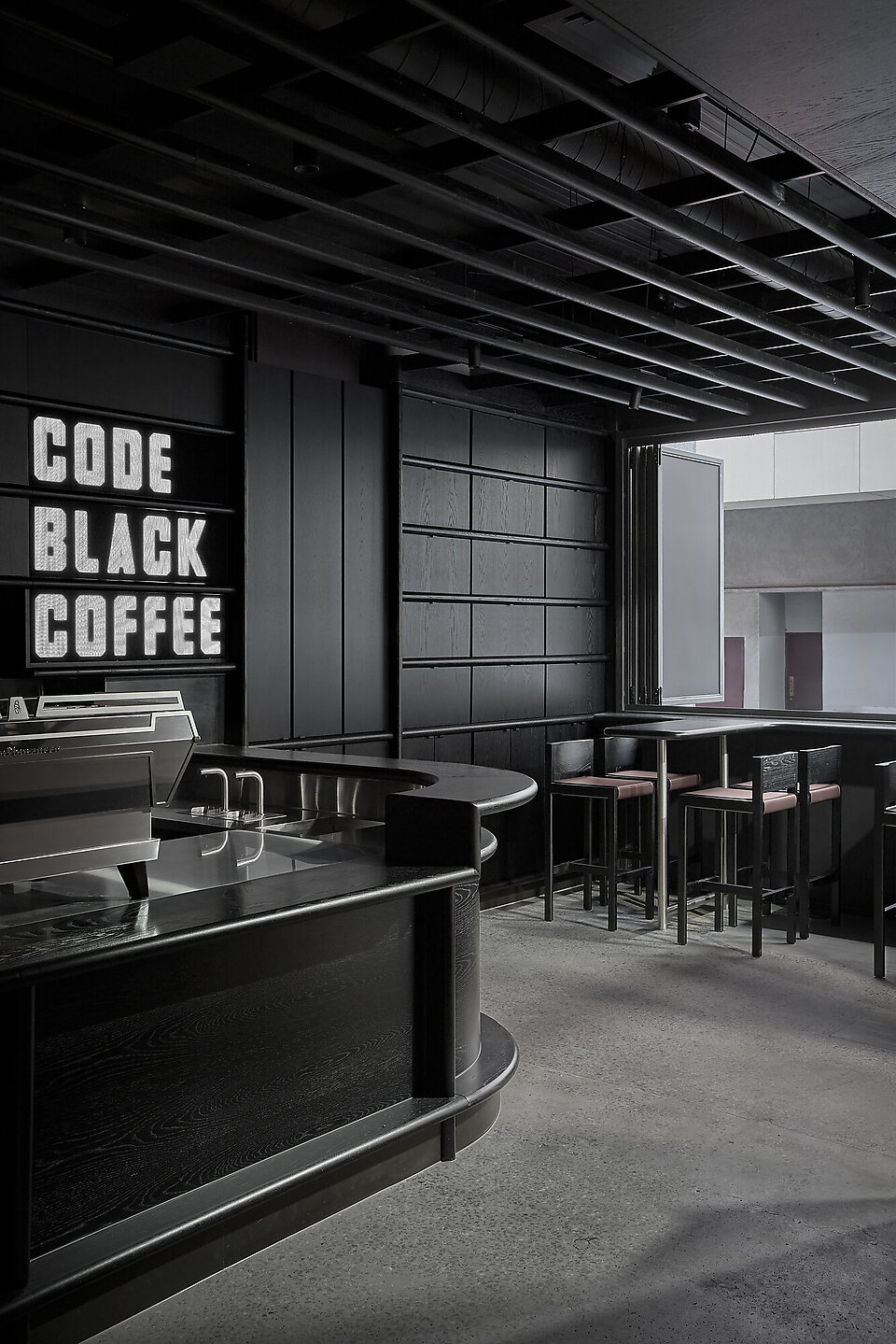 Code Black - Morning Bar by We are Humble | Best Café Design 2024 | Eat ...
